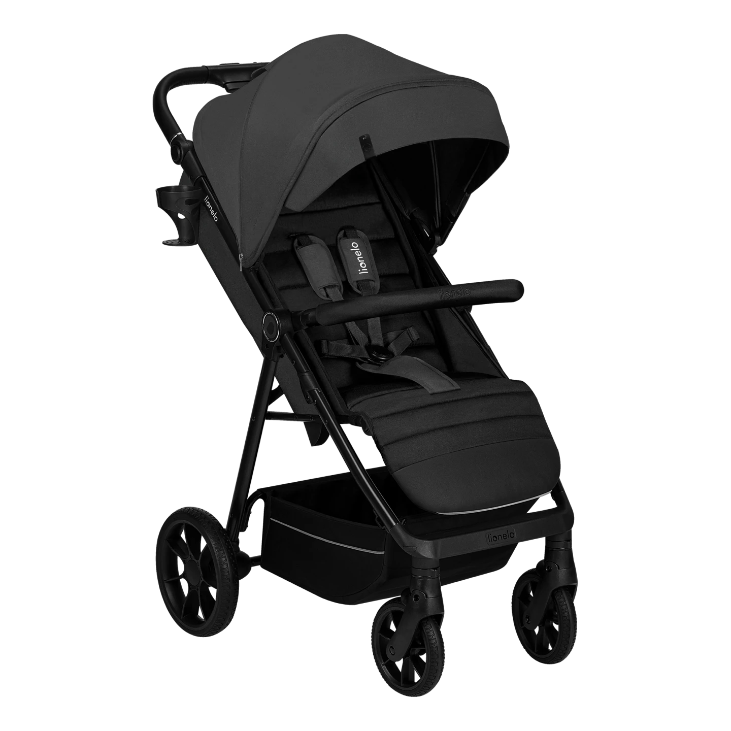 Wózek spacerowy, od narodzin, amortyzowany - Mira Grey Graphite - Lionelo